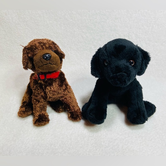 Toys | 6 Cute Labrador Plush Toys Ty Chocolate Lab Douglas Sitting ...